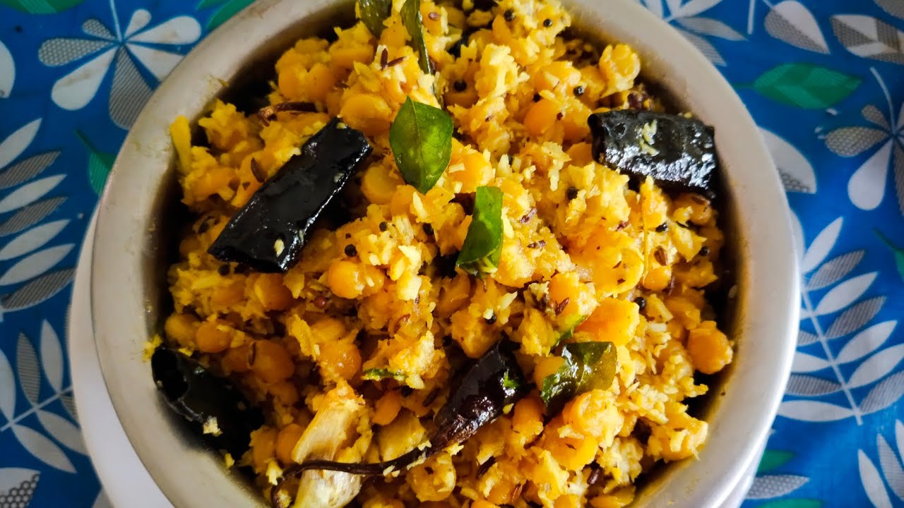 Chanaga pappu kobbari curry #coconut #yummy సెనగ పప్పు కొబ్బరి కూర ...