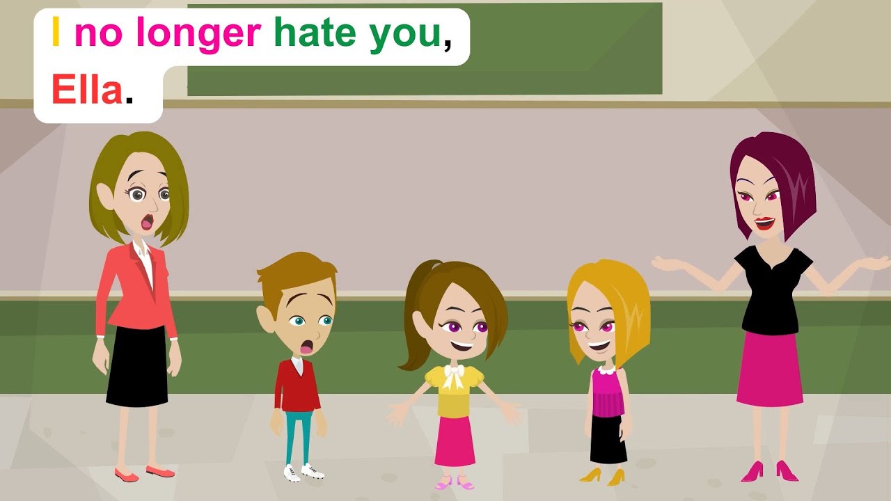 Emma no longer hates Ella? - Simple English Story - Ella English - YouTube