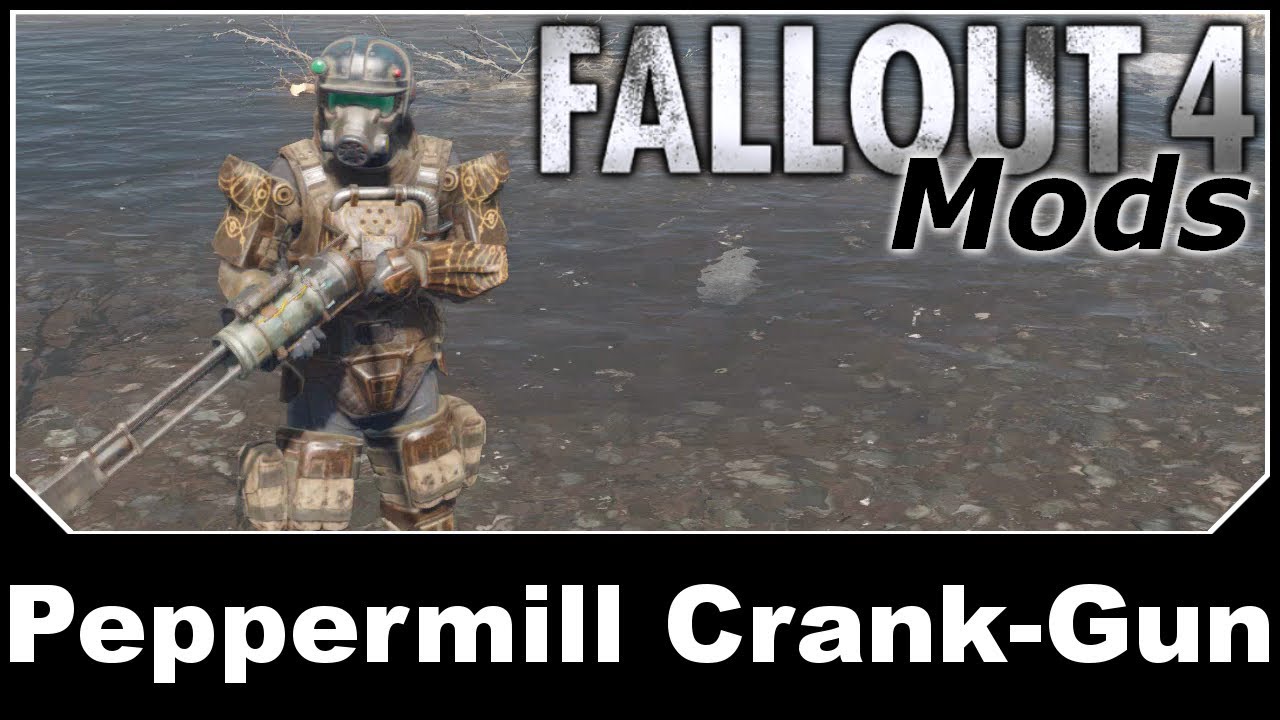 Fallout 4 Mods - Peppermill Crank-Gun - YouTube
