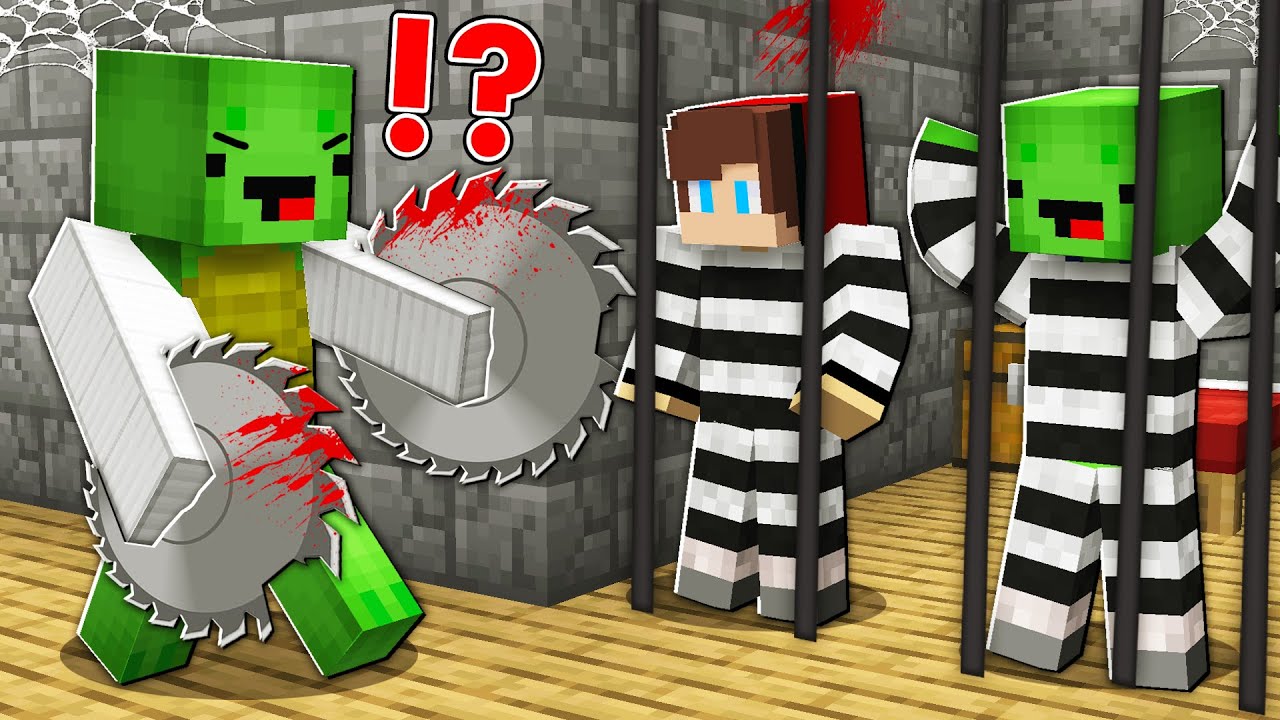 How Mikey And JJ ESCAPE from PRISON Mikey SAW HANDS in Minecraft ? - (Maizen) - YouTube