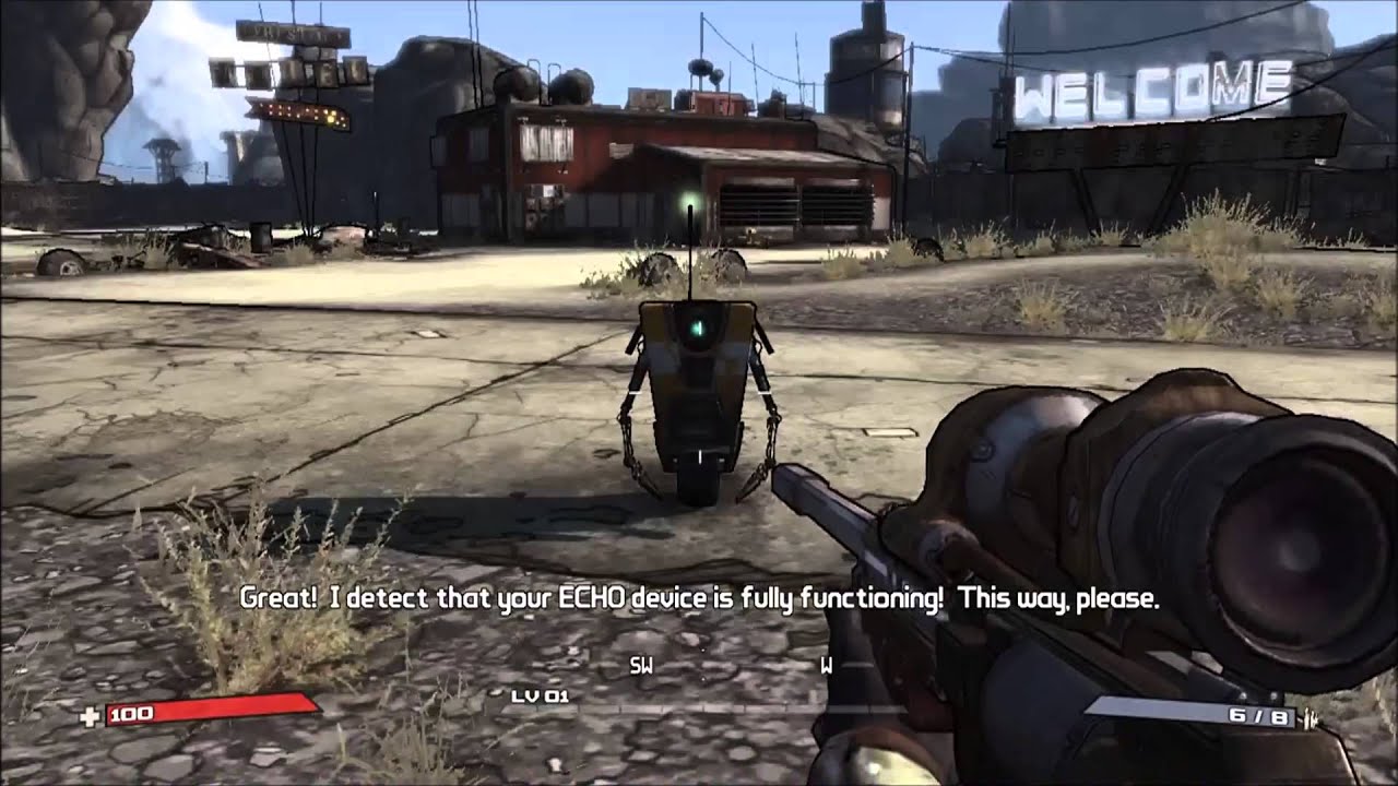 Let's Play Borderlands (Walkthrough) - #1 Arrival, Menus, and Close ...