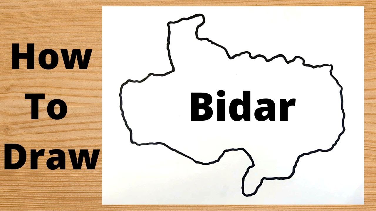 Drawing Bidar City Map - India - YouTube