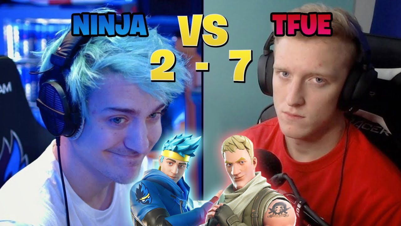NINJA VS TFUE - ALL 1v1 BATTLES - Fortnite Funny Moments #8 - YouTube