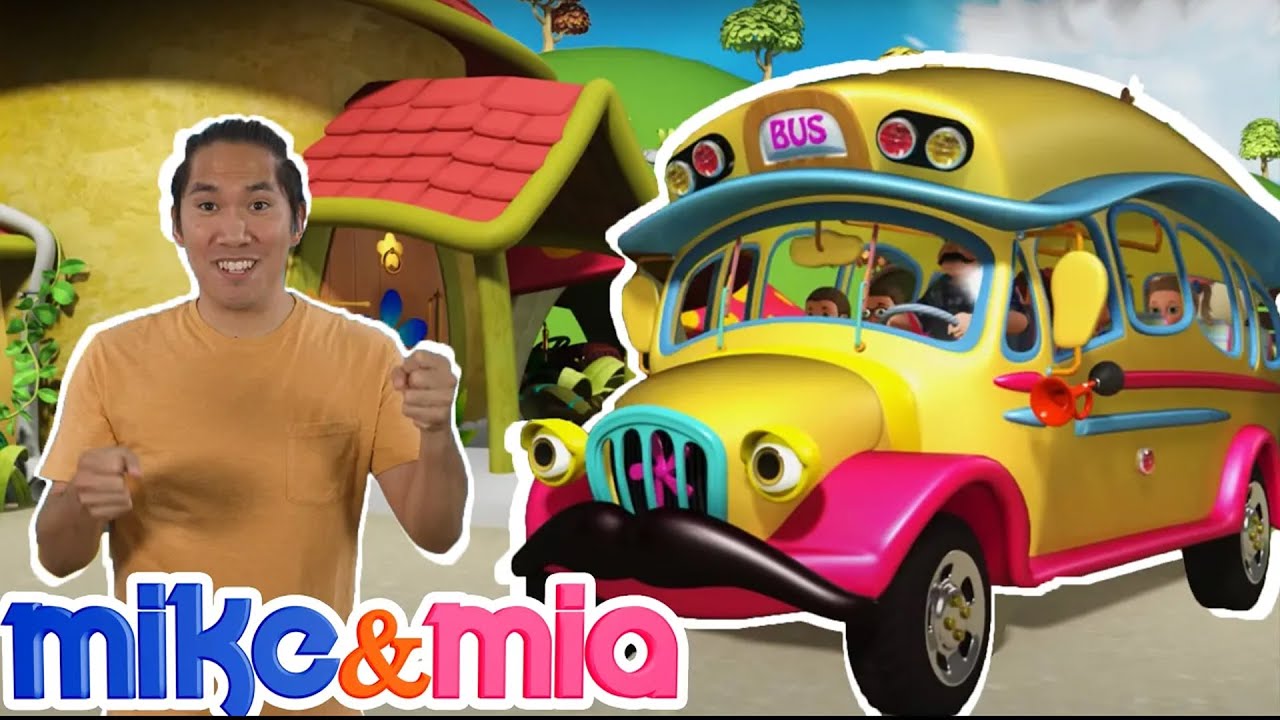 The Wheels on the Bus go Round and Round | Swimming Song | Sign ...