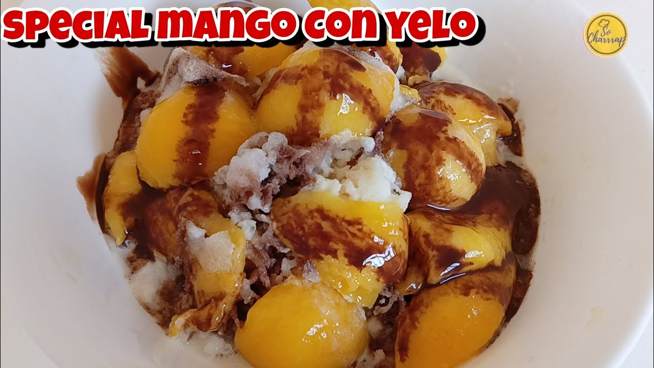 How To Make Mango Con Yelo? Frozen Milk With Mango/ Iced Mango - YouTube