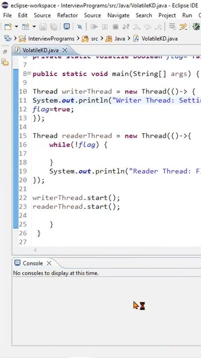 #java Volatile Keyword Code Demo - YouTube