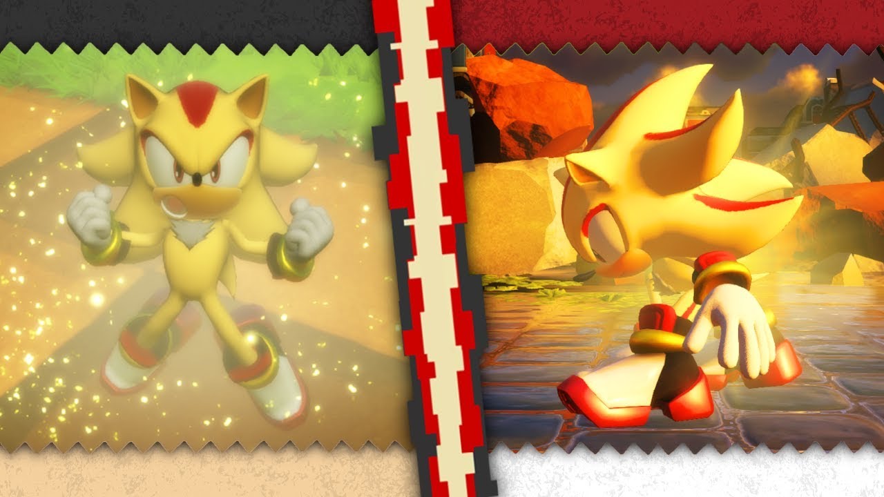 Sonic Forces Super Shadow Transformation Mod - YouTube
