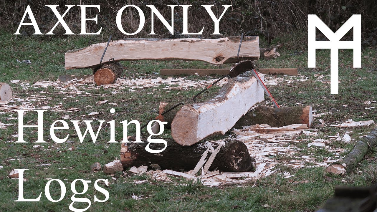 Felling and Hewing a Tree - a workshop - YouTube