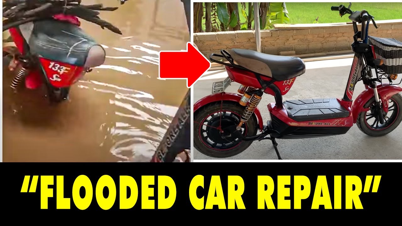 I Repaired and Saved a Flooded Electric Bike Myself - YouTube