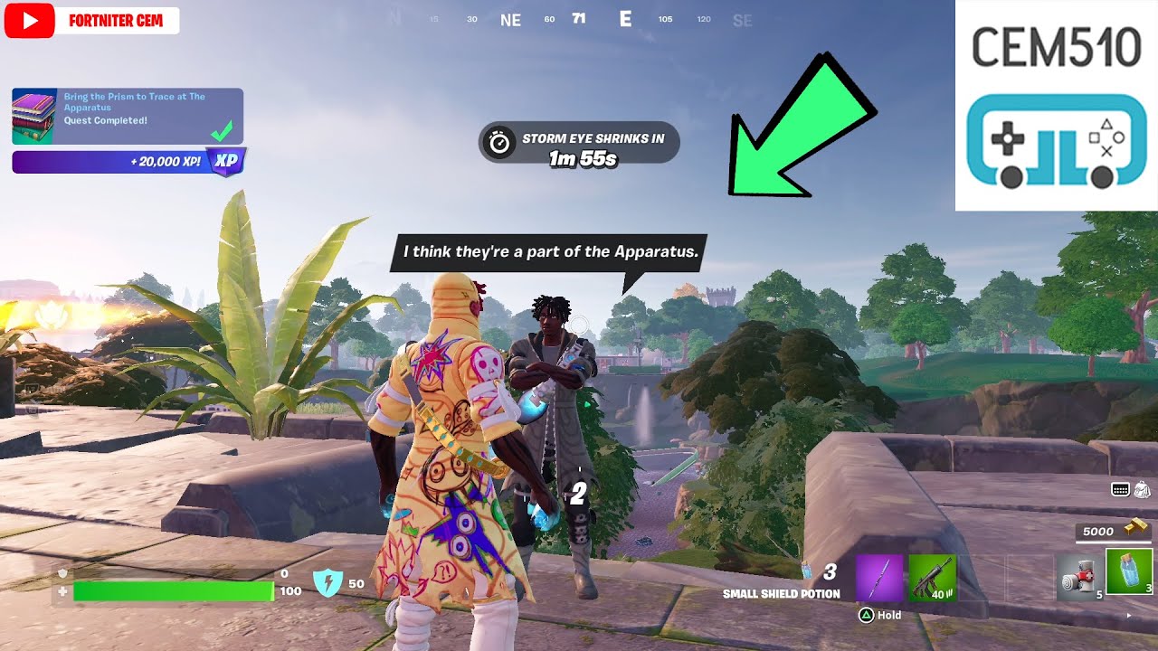 Bring the Prism to Trace at The Apparatus Fortnite Secret Snapshots ...