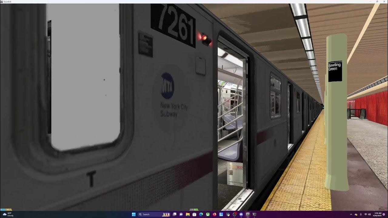 OpenBVE: R142A (5) Train to Bowling Green via SF loop - YouTube