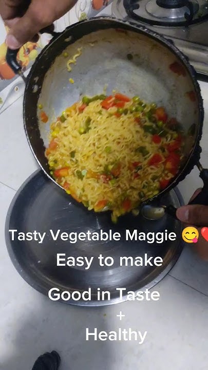 masala maggi Recipe || How to make maggi with vegetables #maggi # ...