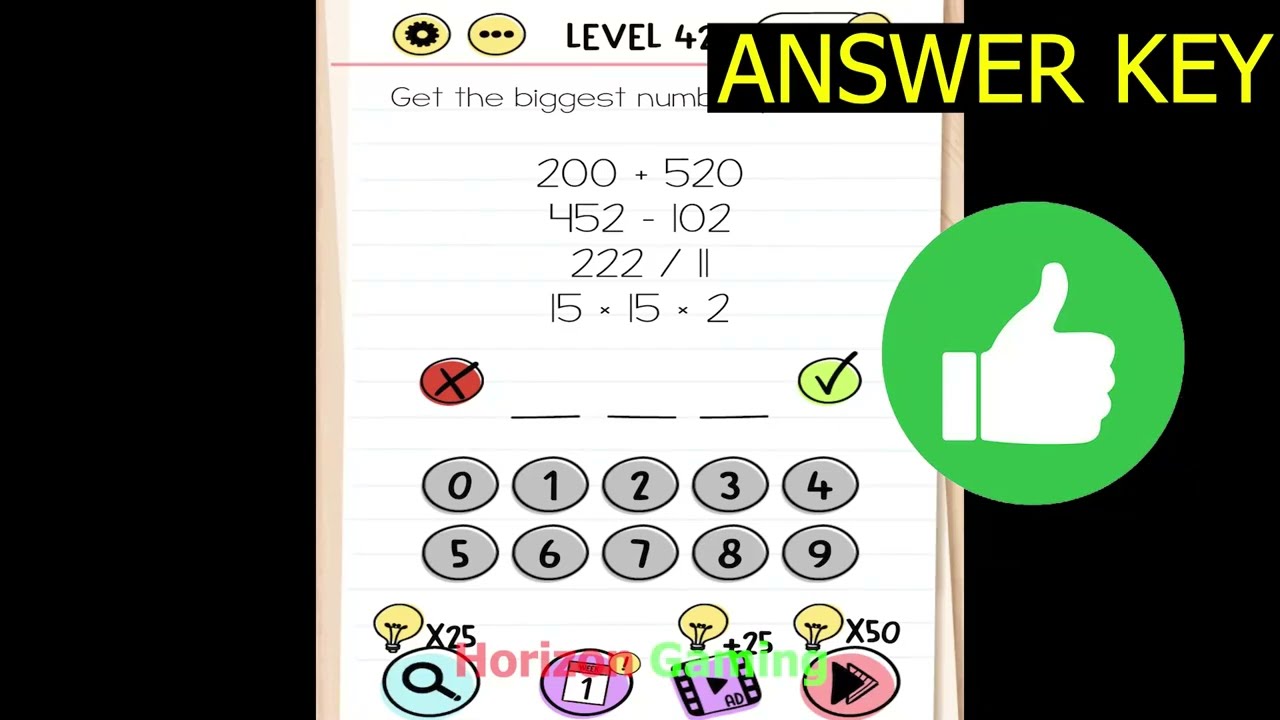 Brain Test Tricky Puzzles LEVEL 42 Get The Biggest Number Possible brain-test-tricky-puzzles-level-42-get-the-biggest-number-possible