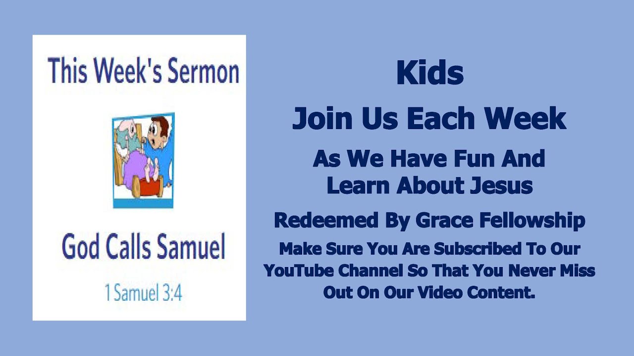 Sermons 4 Kids God Calls Samuel 1Samuel 3 1 10 YouTube Sermons 4 Kids God Calls Samuel 1Samuel 3 1 10 YouTube