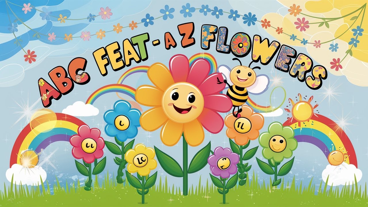 ABC Feat - A to Z flowers | #kidslearning #alphabet #flowers - YouTube