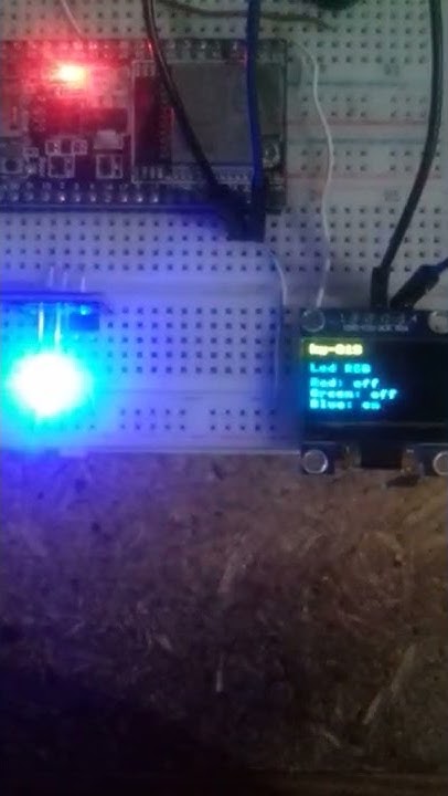 KY-016 Led RGB with oled show on/off, Pin OUT. ESP32 Micropython. - YouTube