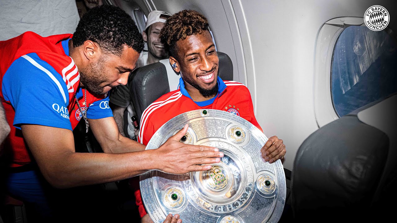 Team Bus, Plane, Party! | FC Bayern Championship Behind the Scenes ...