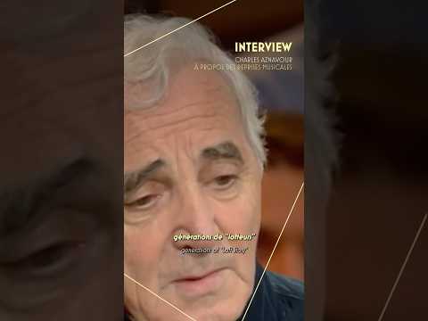 Aznavour en interview défendait déjà la créativité des futurs artistes ✨