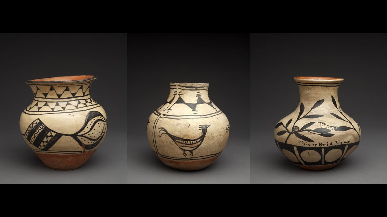 Three Santo Domingo Water Jars Decorated by Children - YouTube