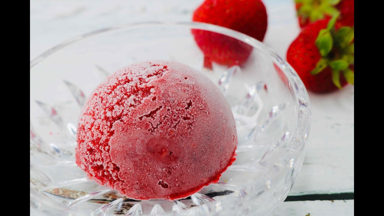 Strawberry & Raspberry Sorbet - YouTube
