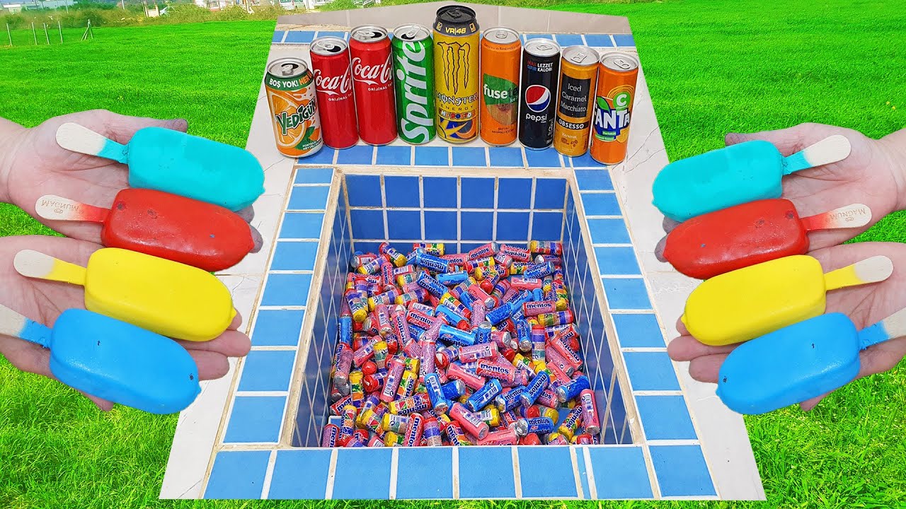 Experiment: Balloons of Fanta, Pepsi, Sprite, icecream, Sodas, Coca ...
