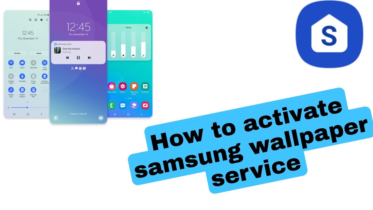 How to activate samsung wallpaper service - YouTube