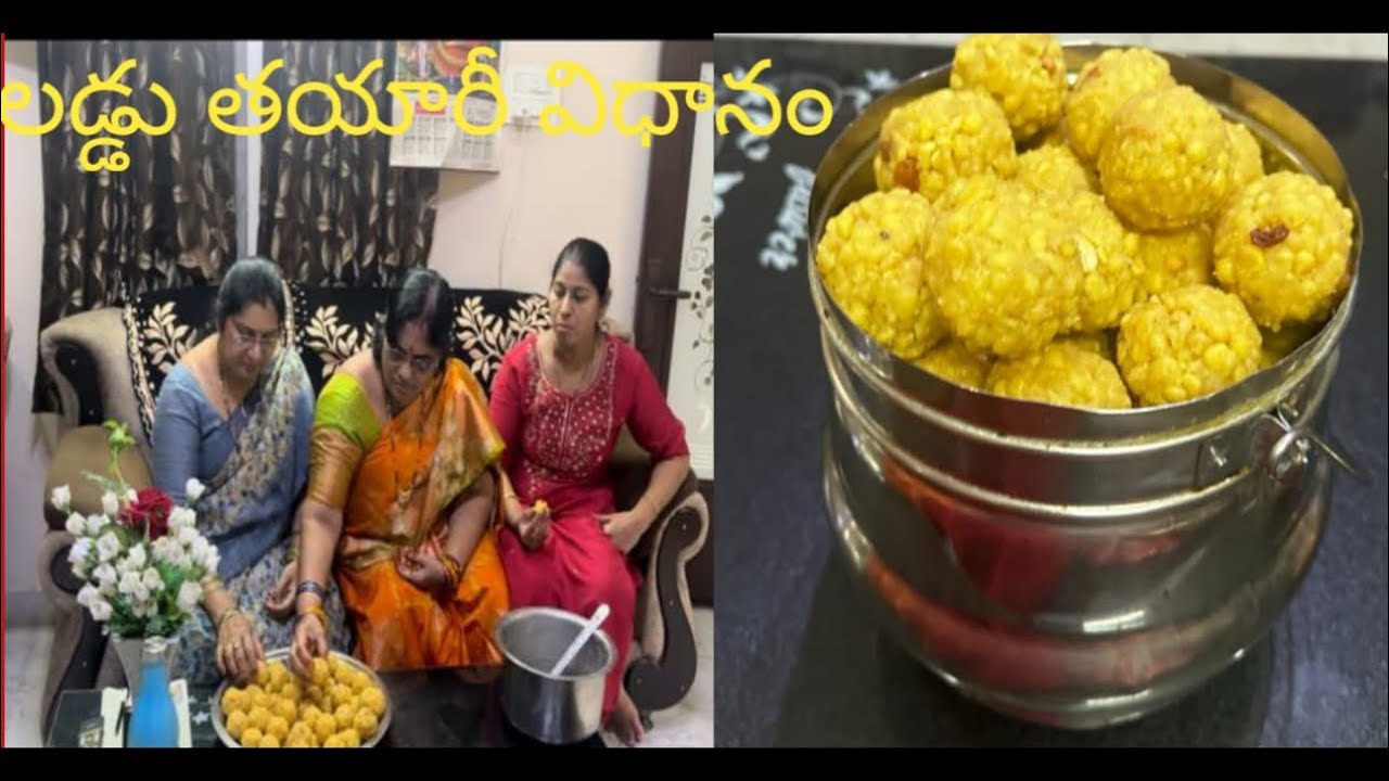 Laddu making process #food #priyasoorya #trending - YouTube