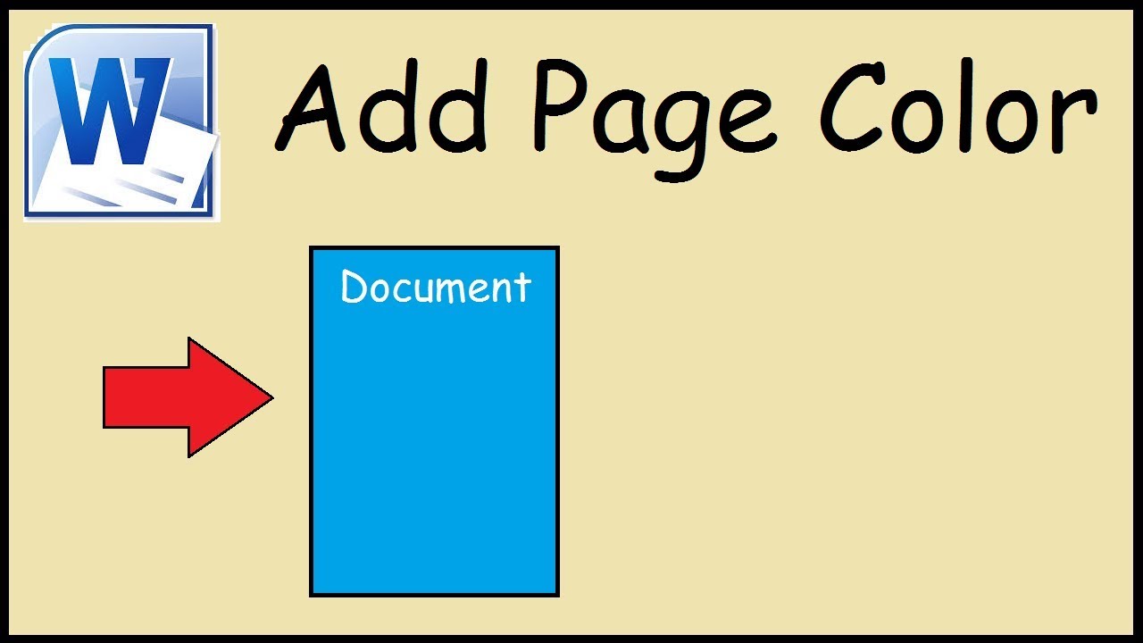 How To Change The Page Color In Microsoft Word YouTube How To Change The Page Color In Microsoft Word YouTube