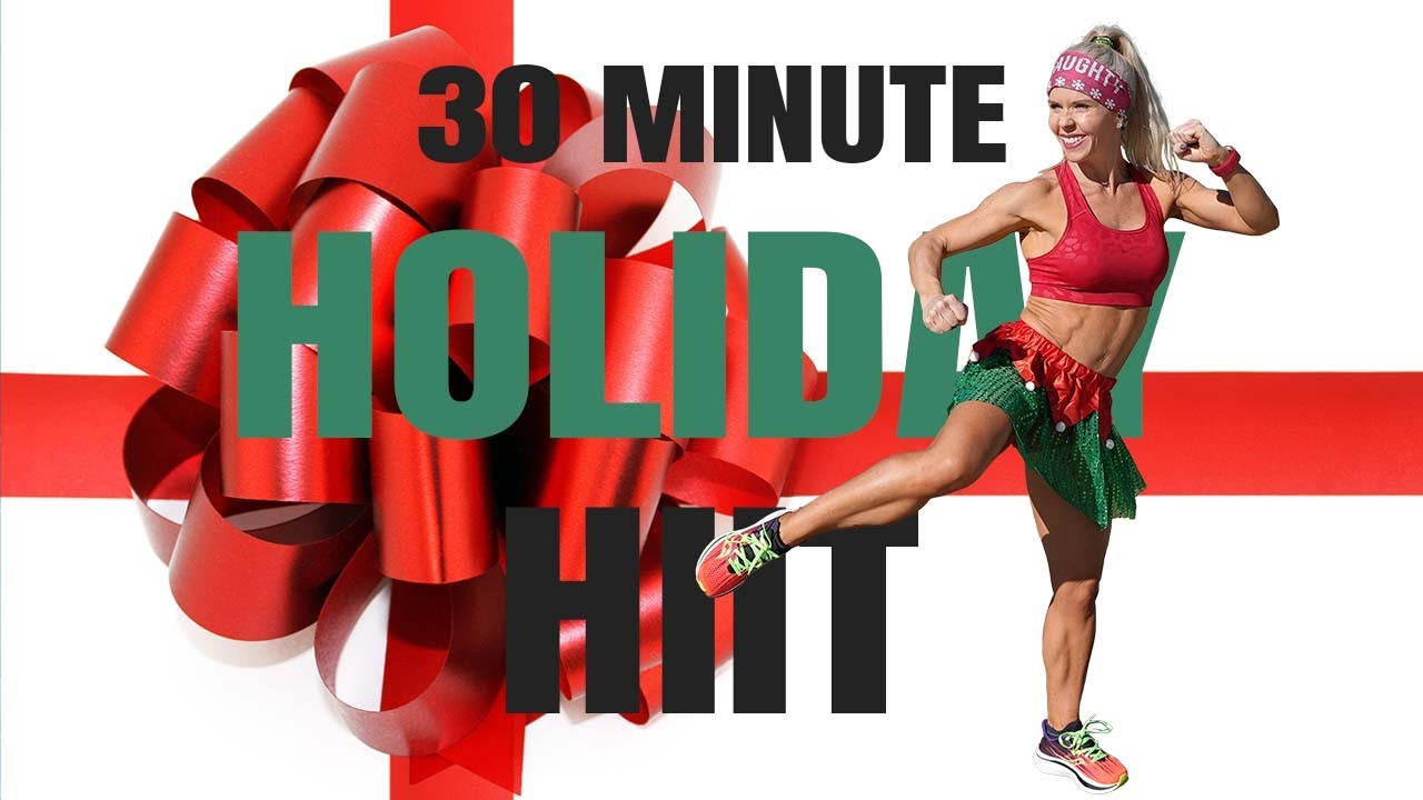 30 MINUTE CHRISTMAS KICKBOXING WORKOUT | High Impact HIIT | Holiday Fun ...