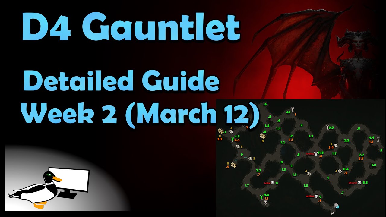 D4 - Gauntlet Week 2 - Detailed Map/Point Guide - Easy 500k+ Route for ...