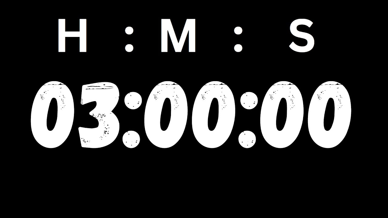 3 Hours Timer #timer #countdown - YouTube