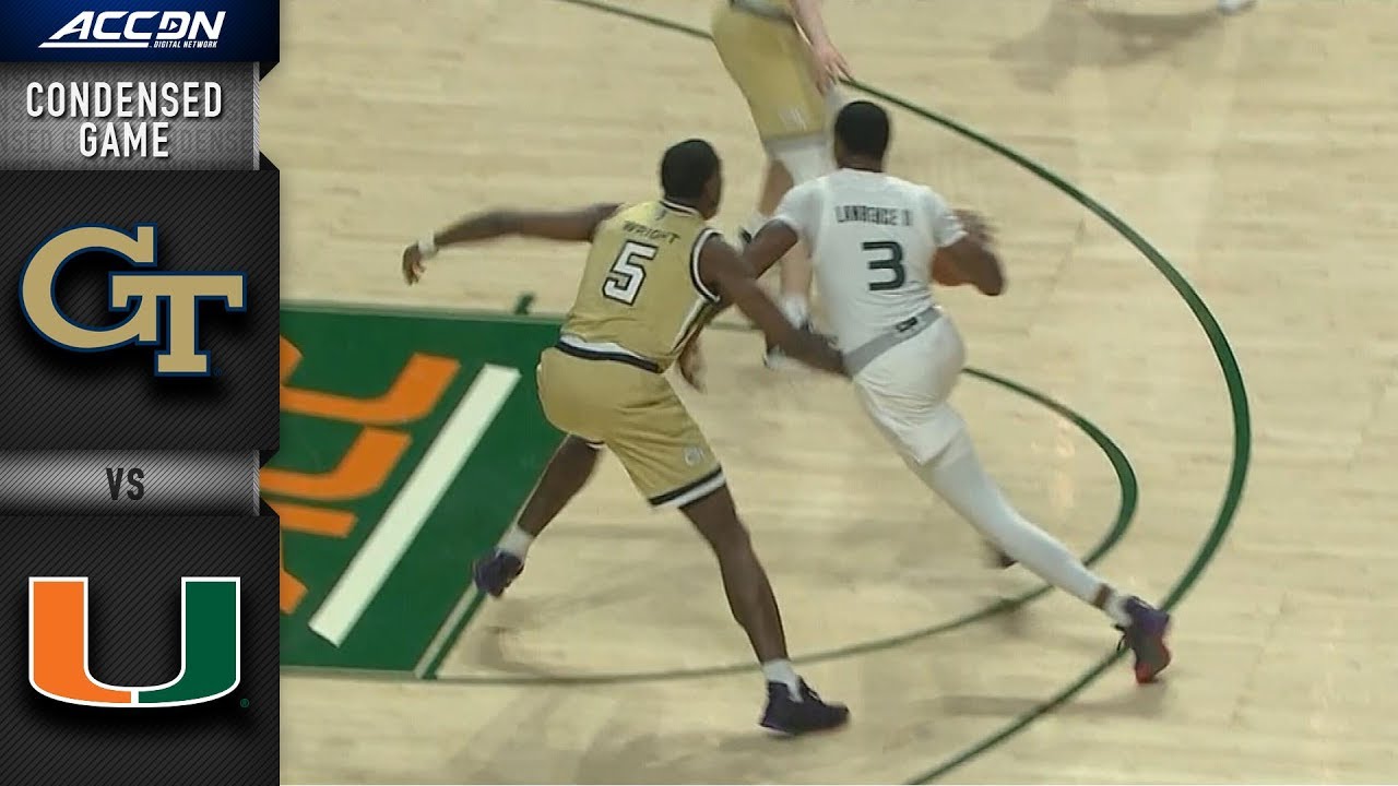Georgia Tech vs. Miami Condensed Game | 2018-19 ACC Basketball - YouTube