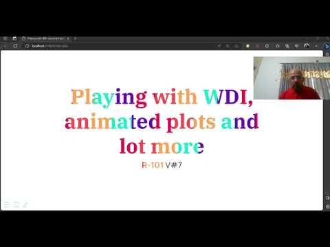 Learn R 101 easy way: Animated graphs using World Development Indicators using ggplot2 - YouTube