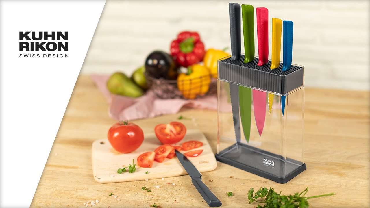 COLORI®+ Knives and Block Set | KUHN RIKON - YouTube