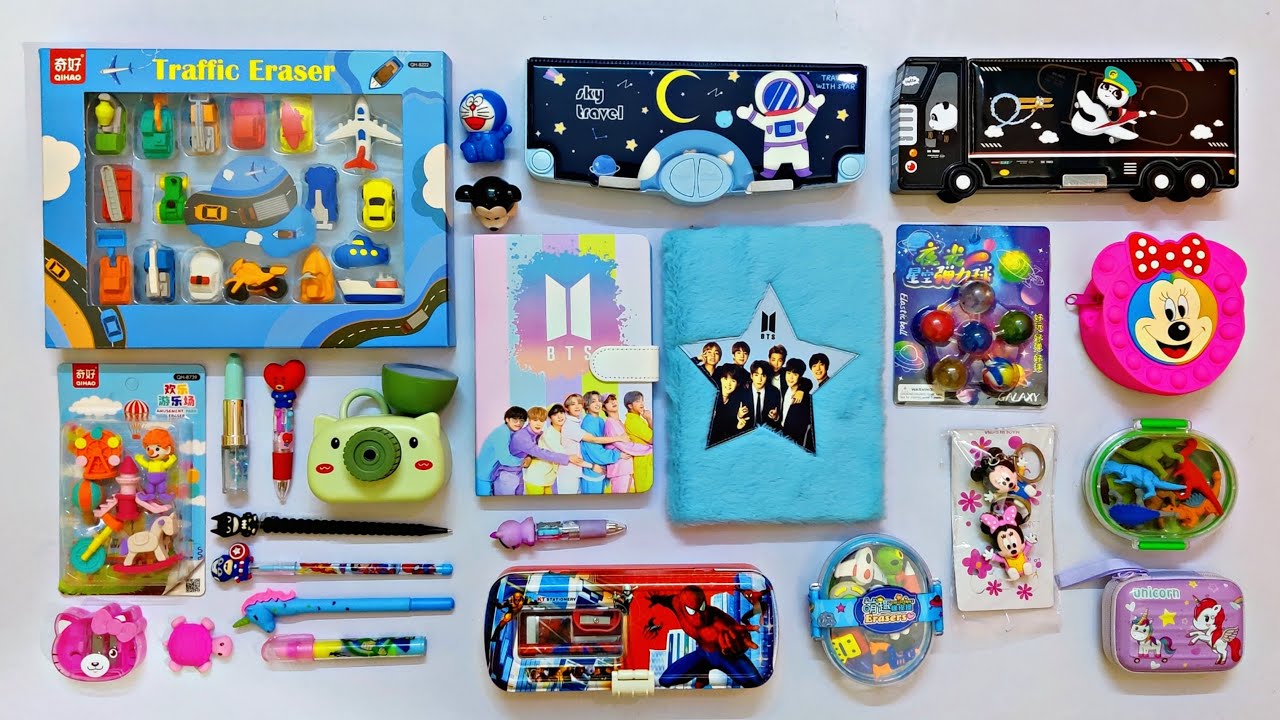 New Collection of Stationery, BTS Diary, Pencil Box, Character Eraser ...