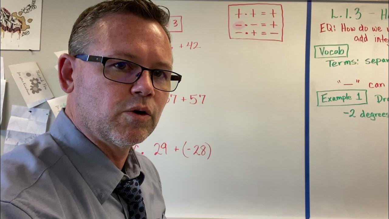 1.3 Honors / Math 7 - Adding Integers - YouTube