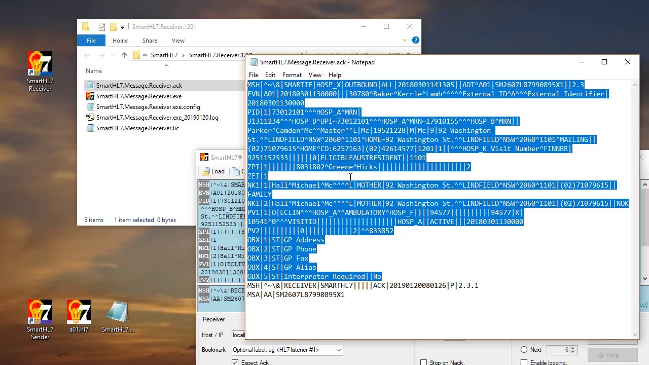 SmartHL7 Receiver demo - customising ACK message - YouTube
