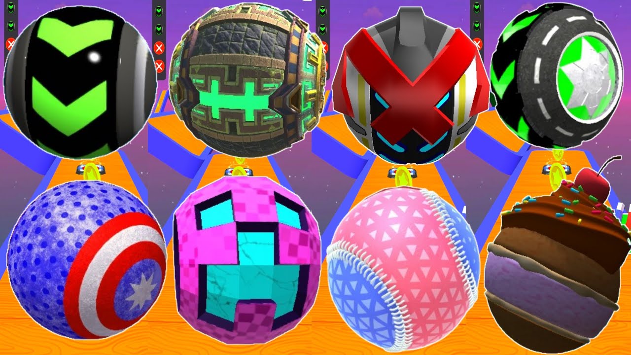 Rolling Ball Sky Escape Vs Going balls Vs Action Balls Vs Space rolling ...