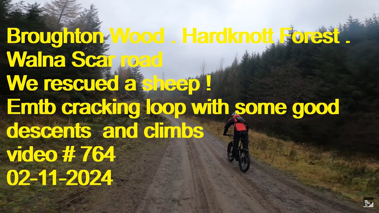 Hardknott forest ,Park head road , Broughton woods & sheep rescue Emtb ...