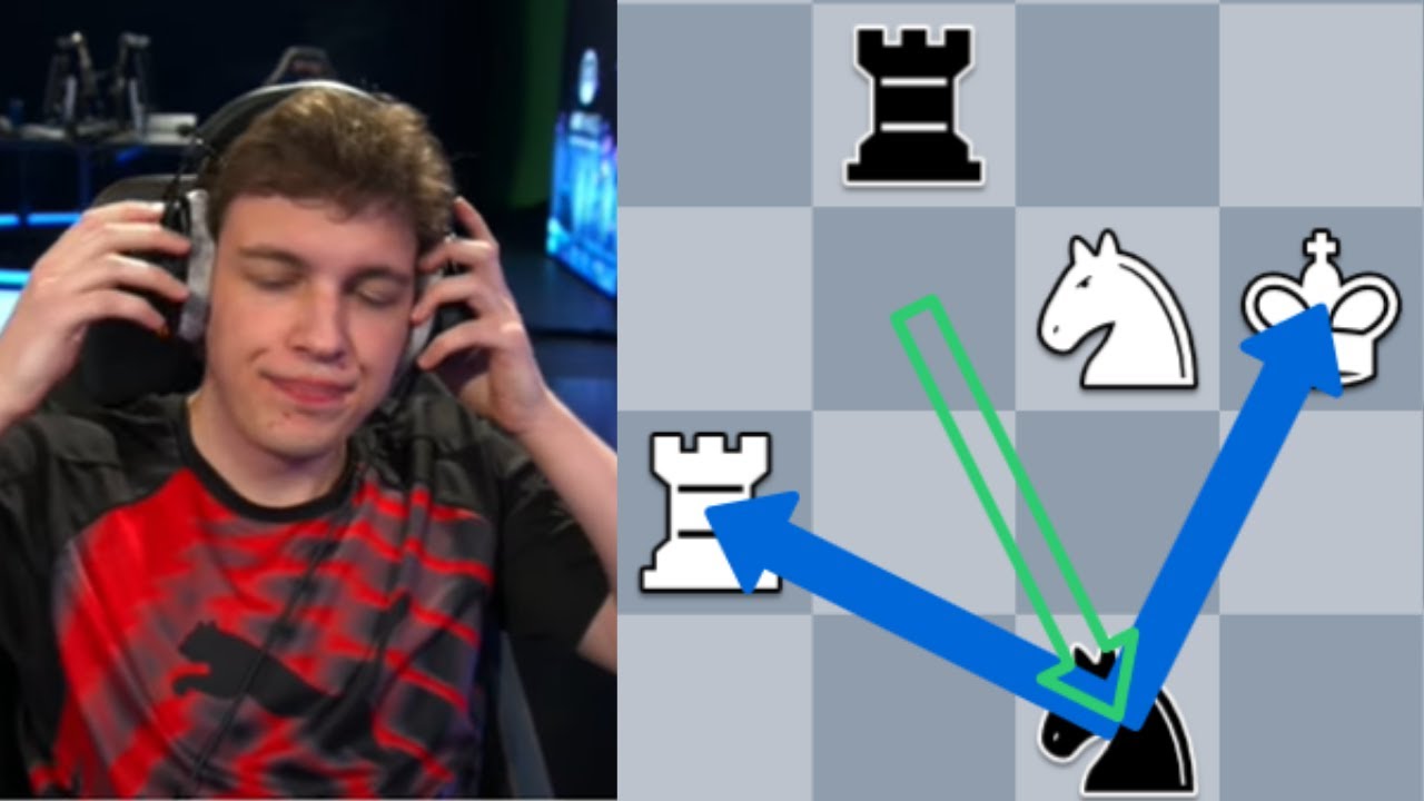 Duda Takes Off His Headphones After He Blundered KING-ROOK FORK - YouTube