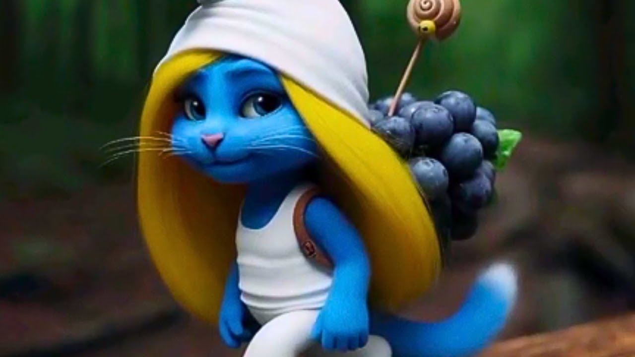 Smurfette Cat meme - YouTube