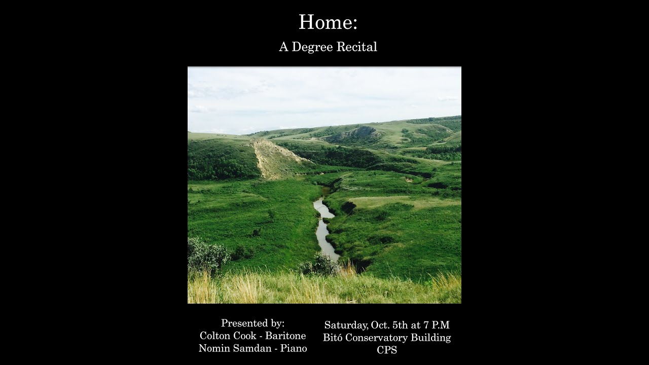 VAP Degree Recital: Colton Cook, baritone - YouTube