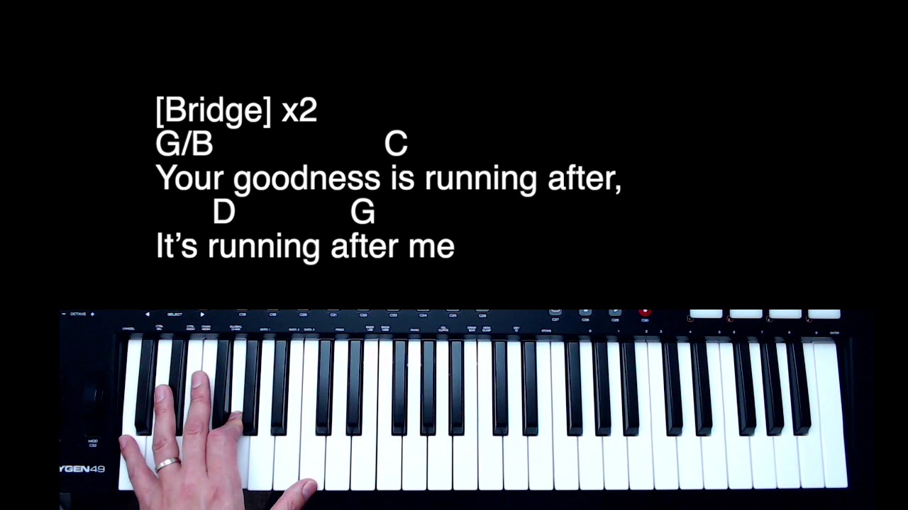Goodness of God - Bethel - Piano part tutorial - YouTube