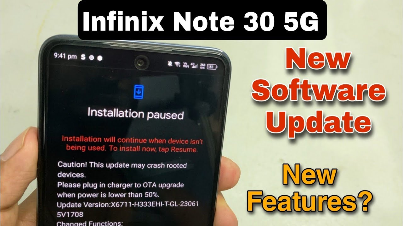 Infinix Note 30 5G - New Software Update - New Features & Changes ...