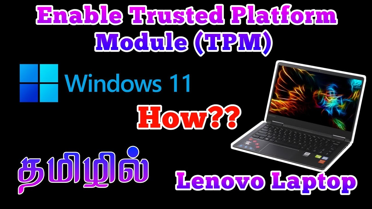How To Enable Trusted Platform Module (TPM) on Lenovo Laptop in Tamil ...