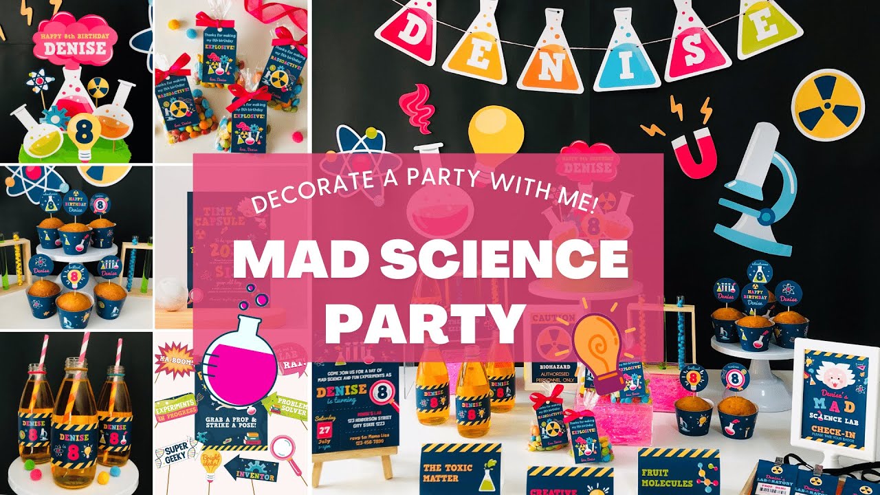 Mad Science Party Decorations | Kids Party Ideas - YouTube