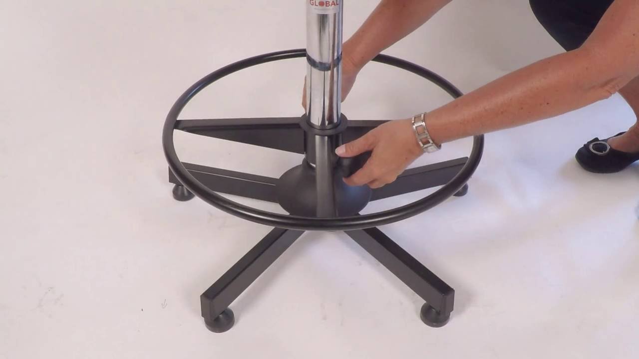 How to adjust the Aktiv chair with footring - YouTube