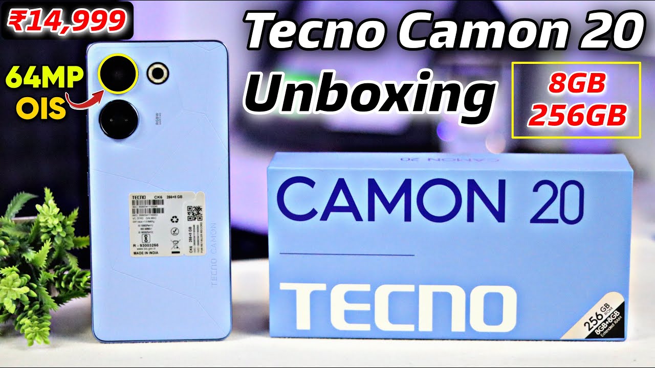 Tecno Camon 20 Unboxing & First Impression || 8GB+256GB Storage ...