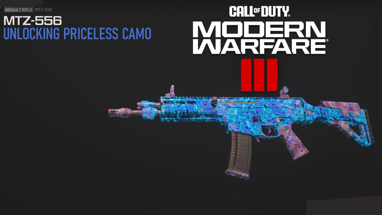CALL OF DUTY - MODERN WARFARE 3 - UNLOCKING PRICELESS CAMO -MTZ-556 ...
