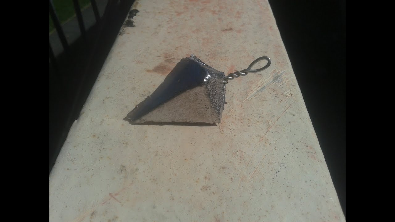 How to make an air clay double pyramid mould and leads. - YouTube